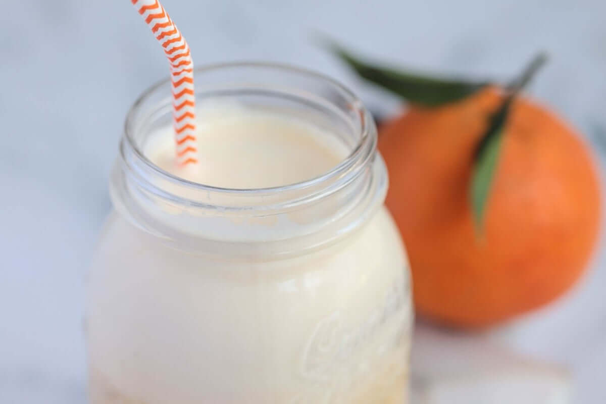 Super Easy Fresh Orange Vegan Protein Shake Recipe